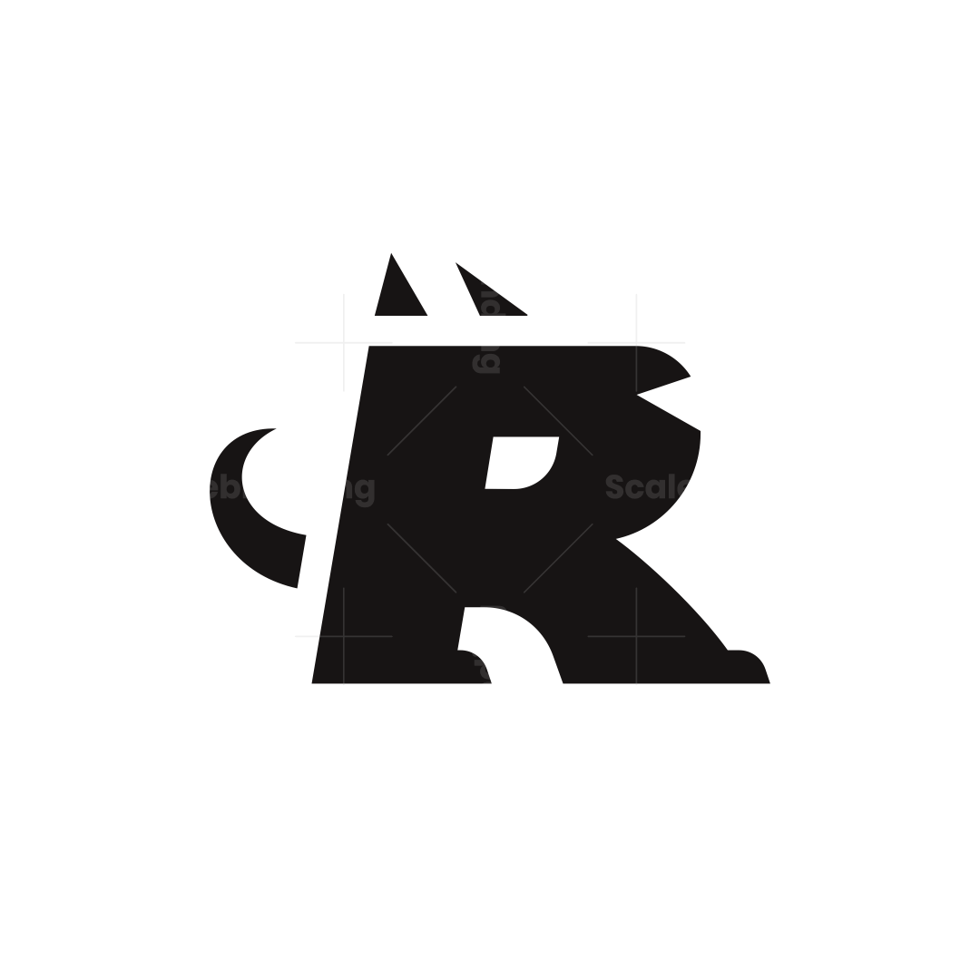 R Letter Cute Dog Logo | Scalebranding