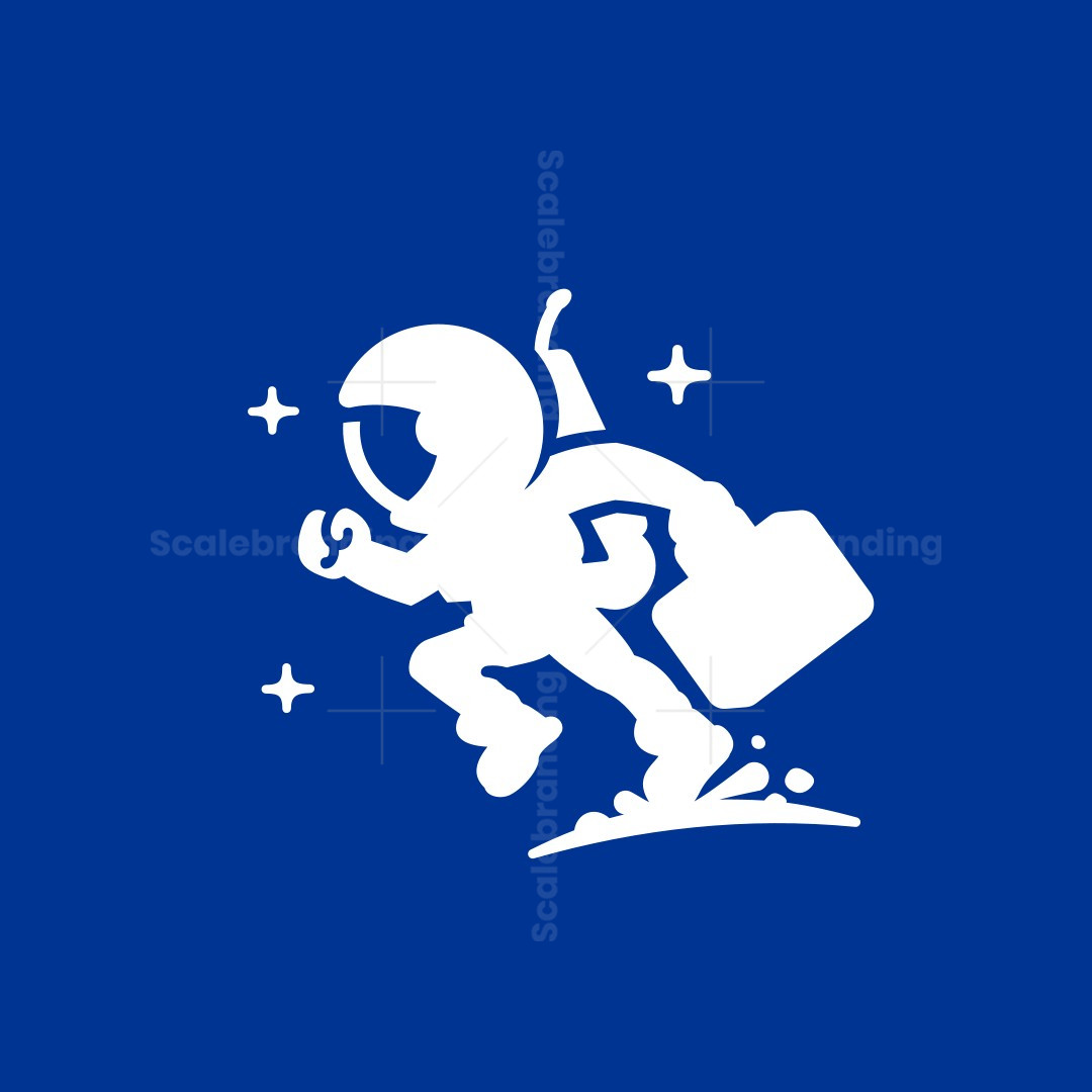 Space Race Astronaut Business Logo | Scalebranding