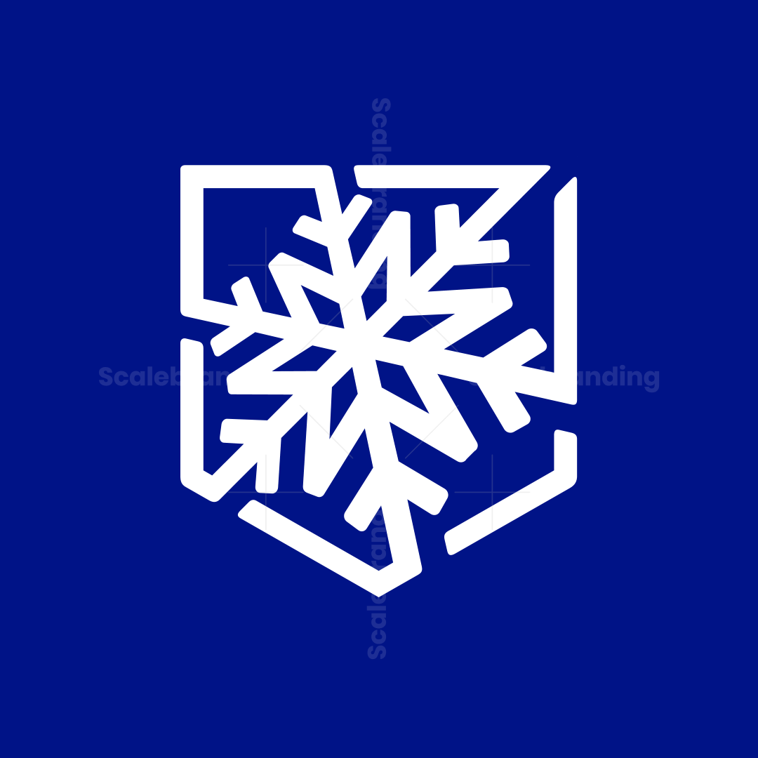 Ice Guard frost protection snowflake shield logo | Scalebranding
