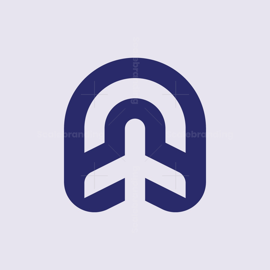 Letter A Plane Logo | Scalebranding