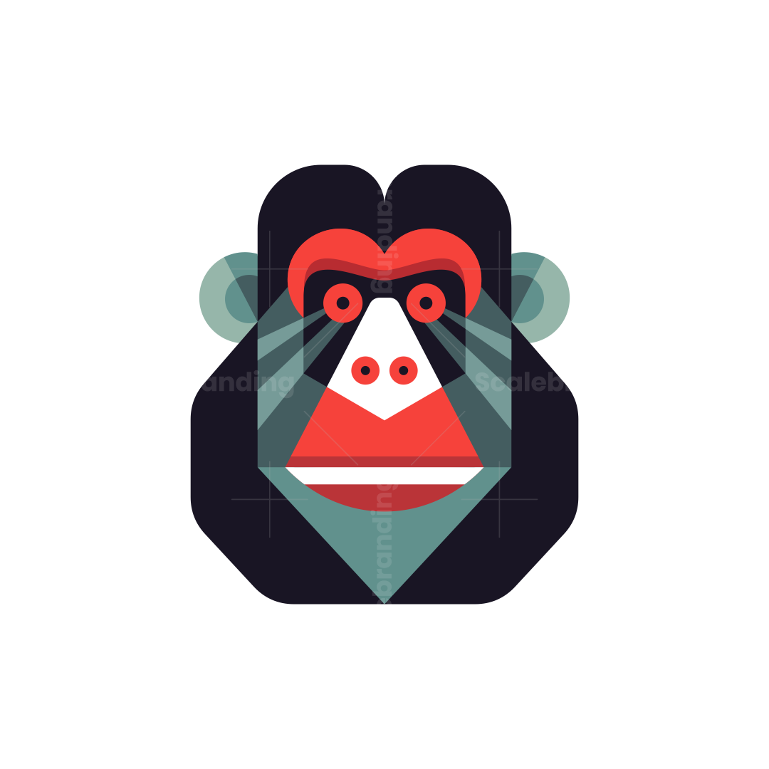 Bold Colorful Primate Logo Design | Scalebranding