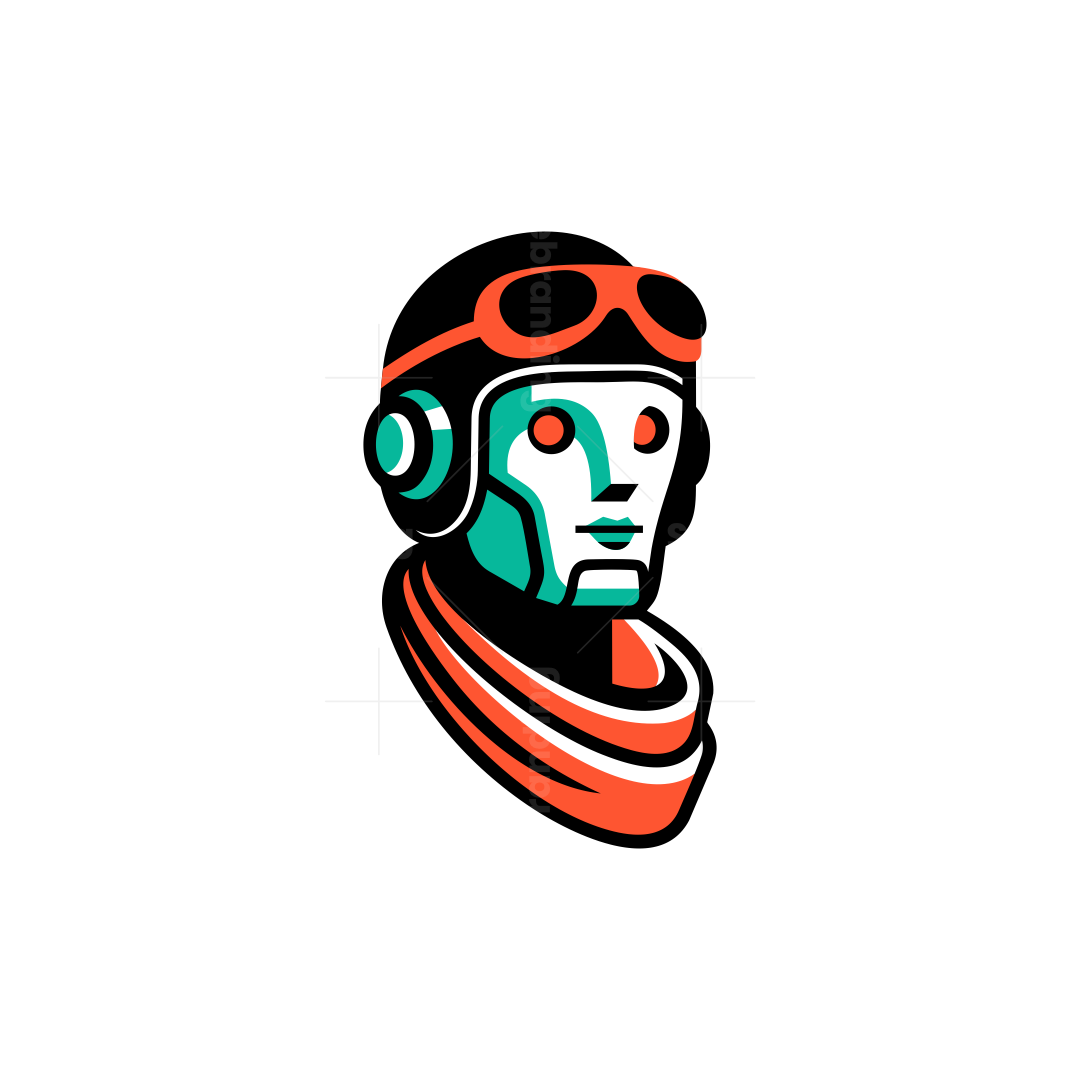 Bold Aviator Robot Logo Design | Scalebranding