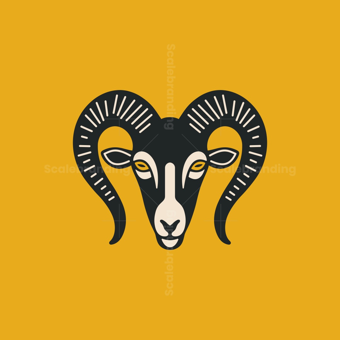 Retro Ram Head Logo Design | Scalebranding