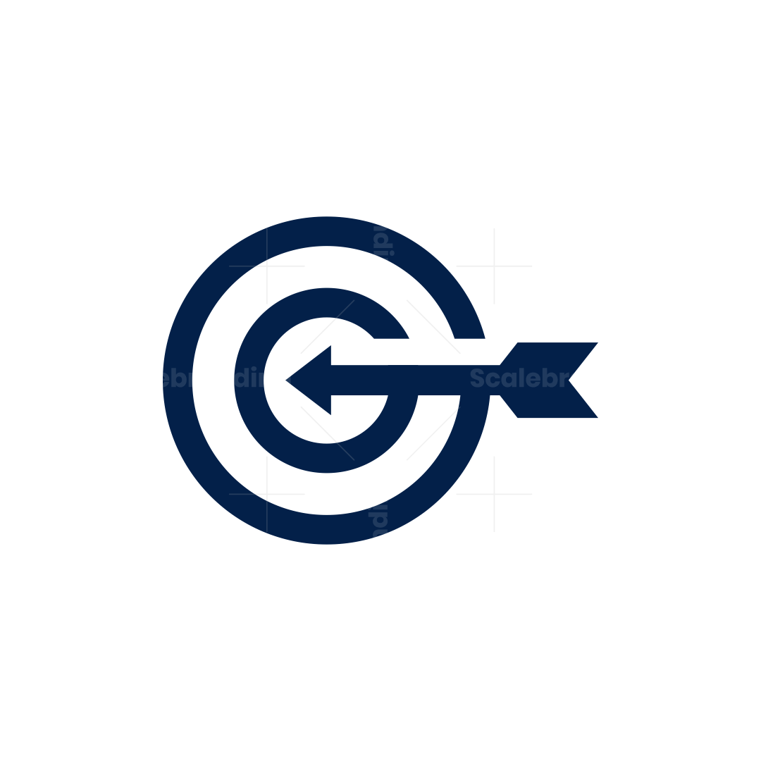 Shot Target Letter G logo | Scalebranding