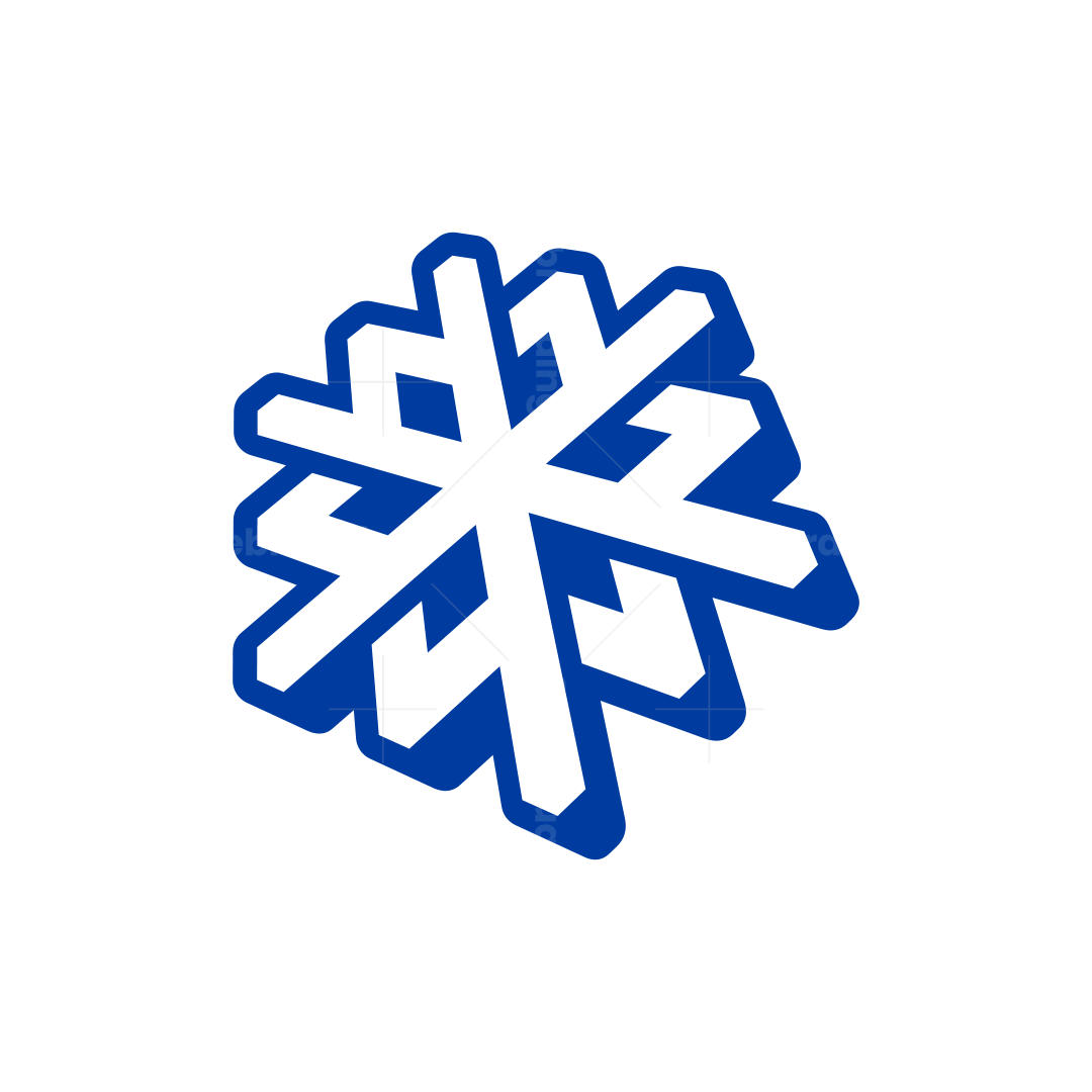 Snowflake Frost Ice Cooling and Defrosting logo | Scalebranding