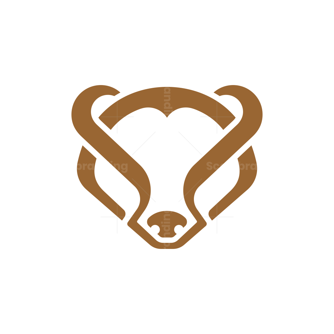 Elegant Iconic Bear Head Logo | Scalebranding