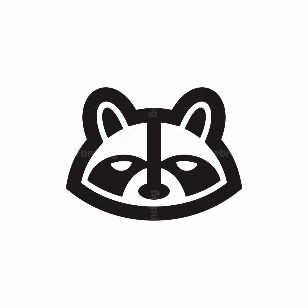 Simple Raccoon Mascot Strong Logo Scalebranding simple-raccoon-mascot-strong-logo-scalebranding
