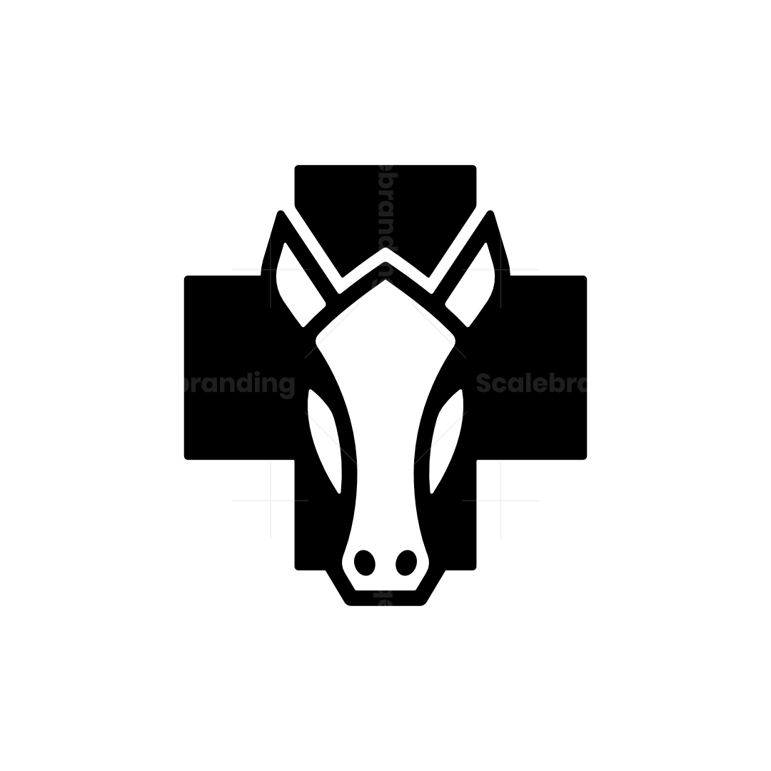 Medical horse head simple logo | Scalebranding