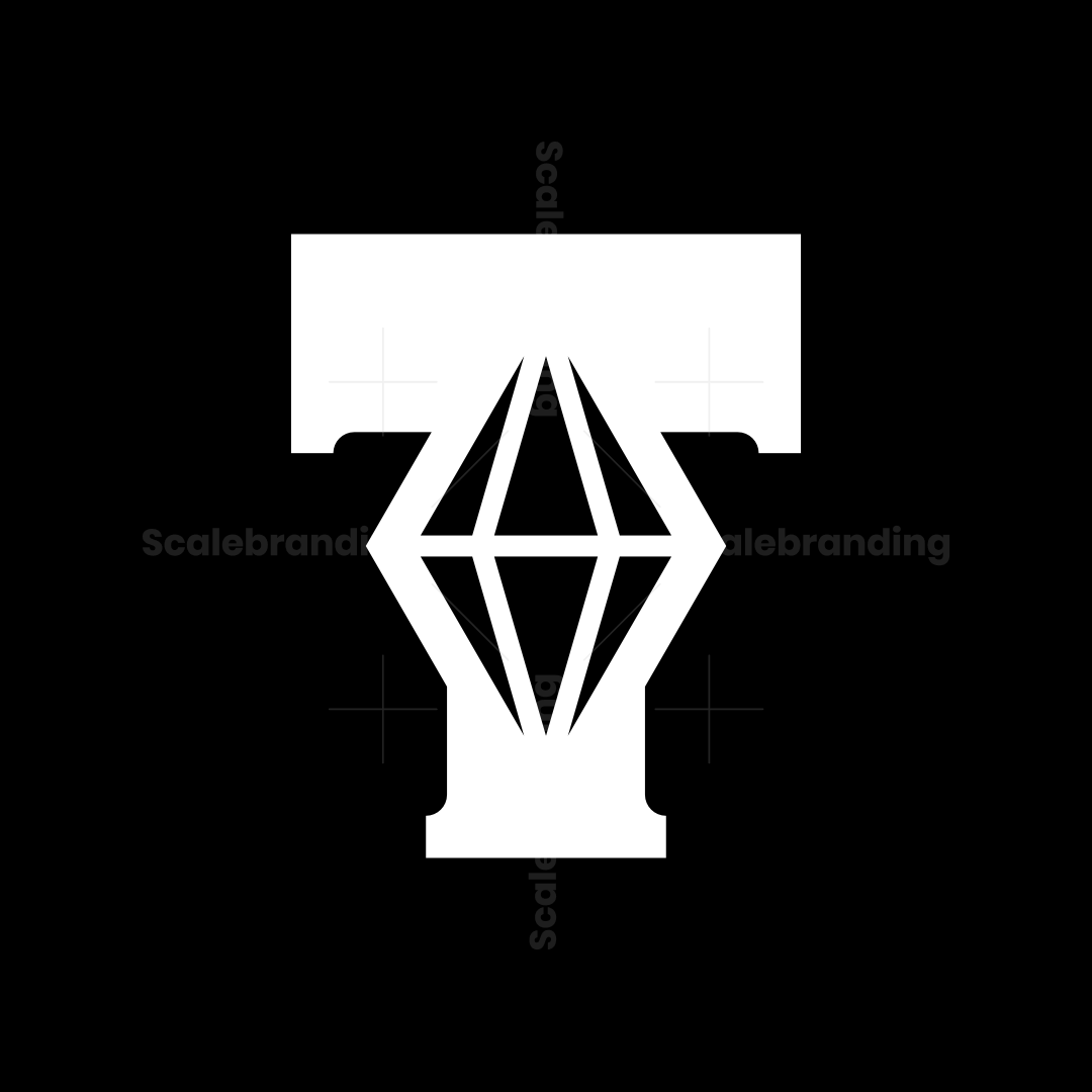 Bold Letter T Diamond Logo | Scalebranding