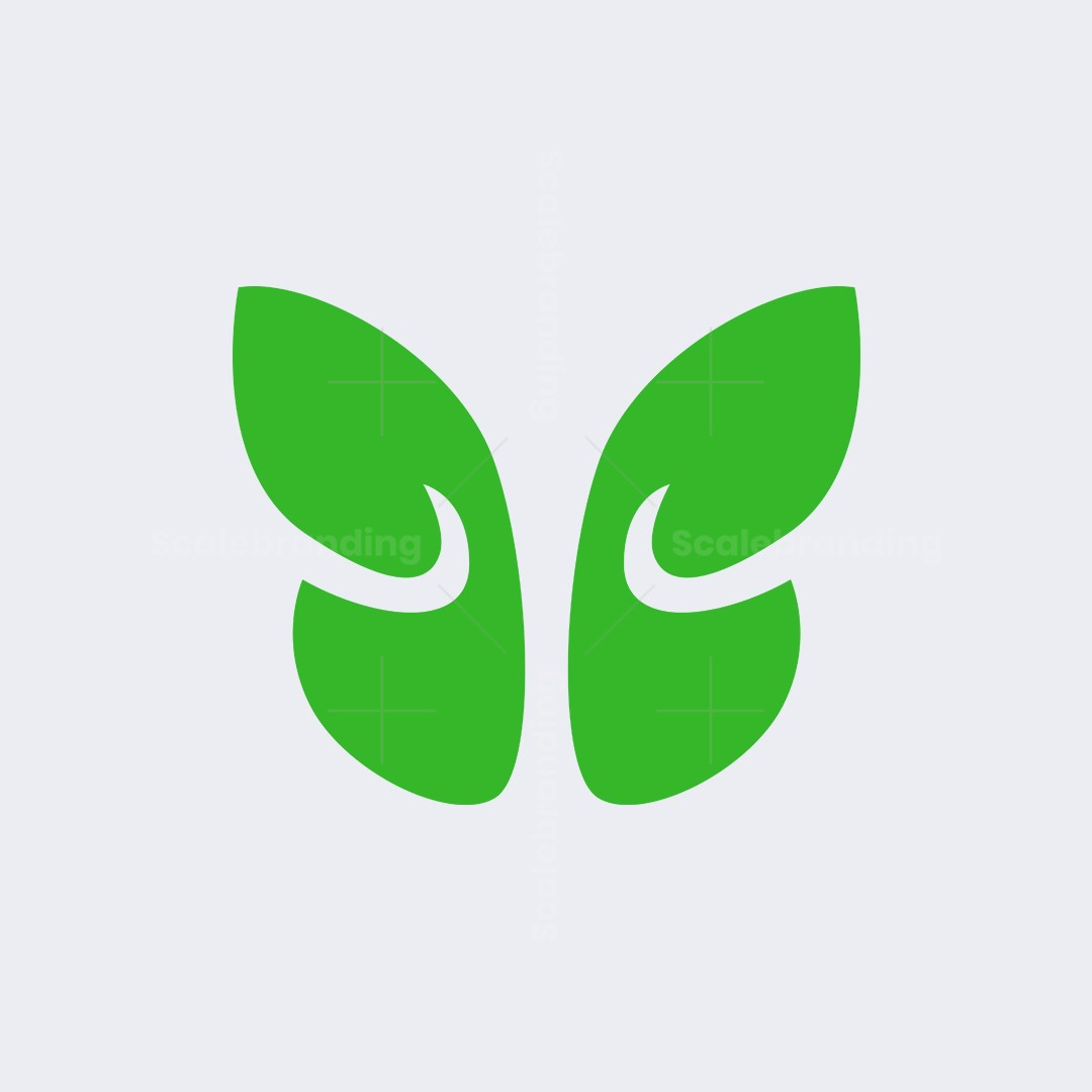 Butterfly Leaf Logomark | Scalebranding