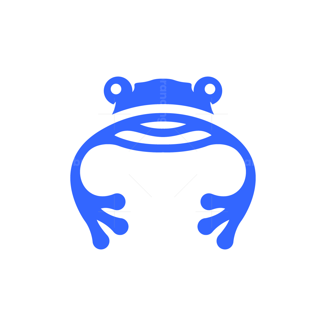 Big Front Legs Frog Logo Green Frog Logo Cool Frog Logo | Scalebranding