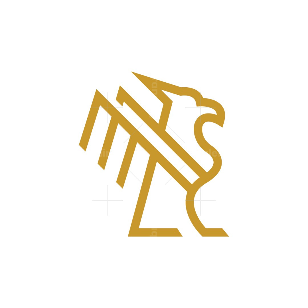 Minimalist Griffin Logo Golden Griffin Logo | Scalebranding