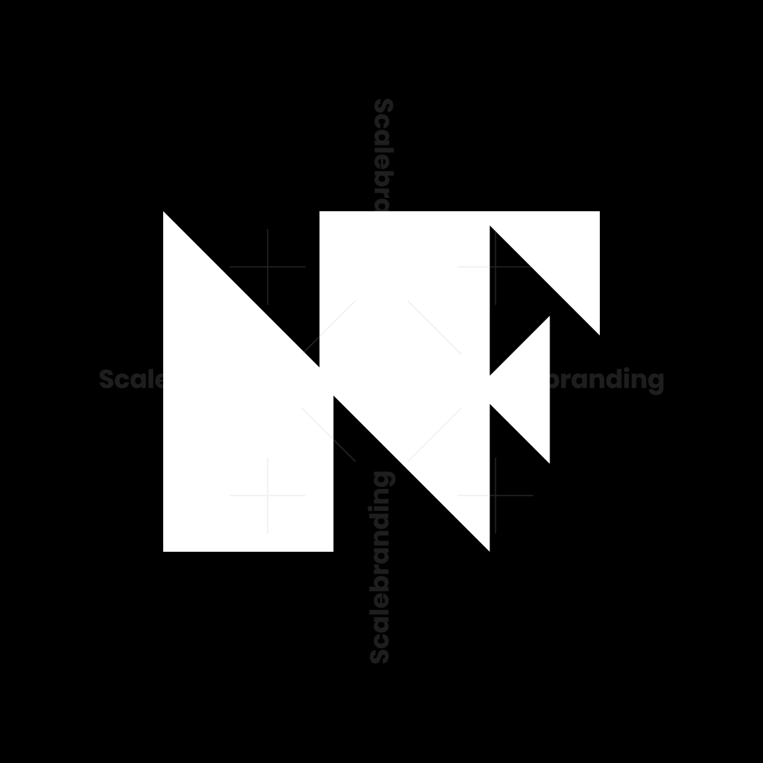 Letters NF Monogram Simple Logo | Scalebranding