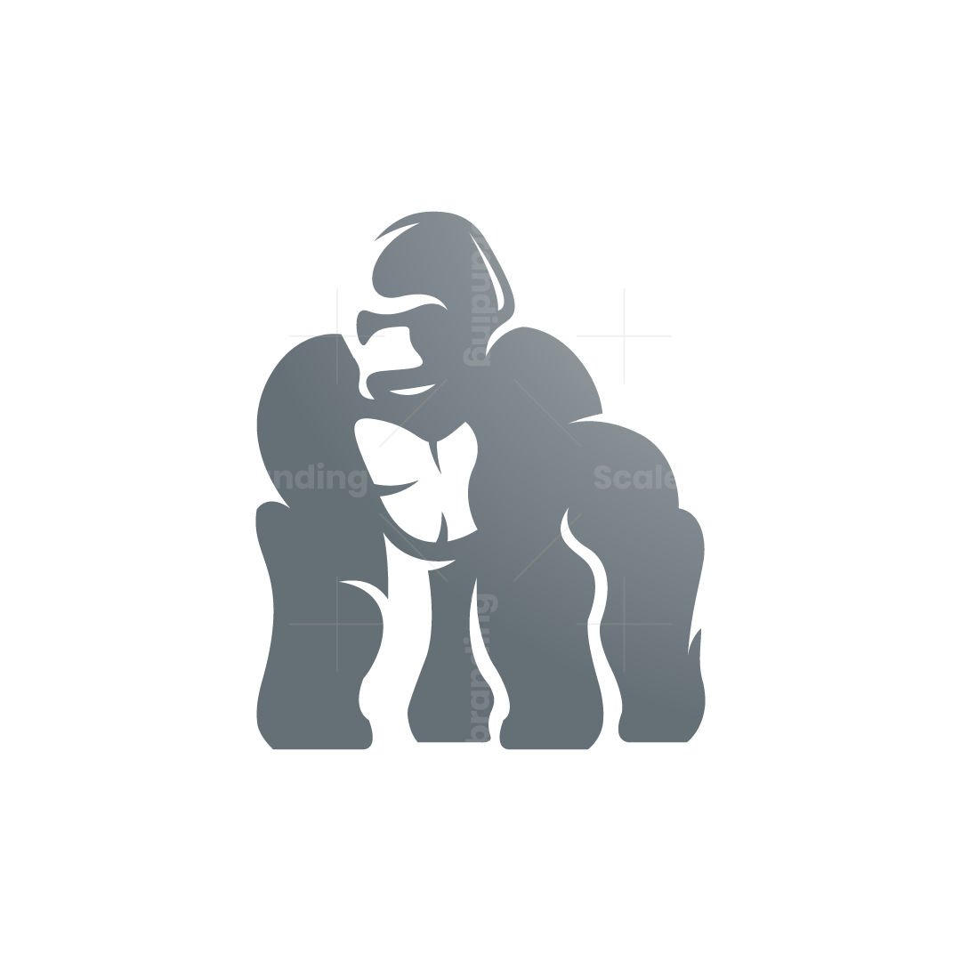 Black Gorilla Logo Silverback Gorilla Logo Angry Gorilla Logo ...