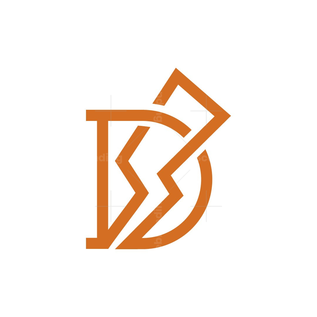 Letter D Lightning Logo | Scalebranding