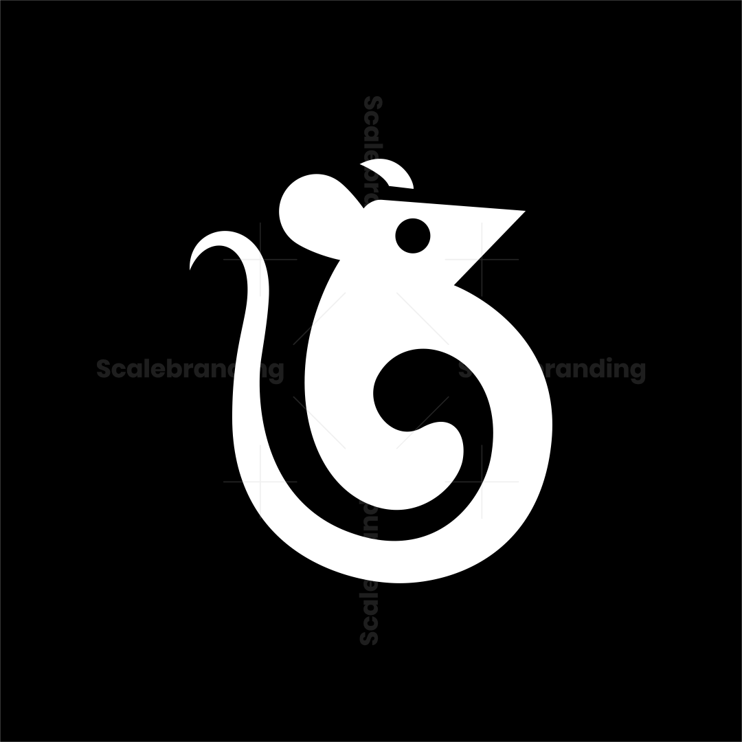 Spiral Mouse Logo Geometric Mouse Logo | Scalebranding