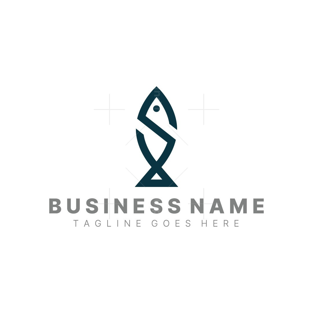 Letter S Fish Logo | Scalebranding