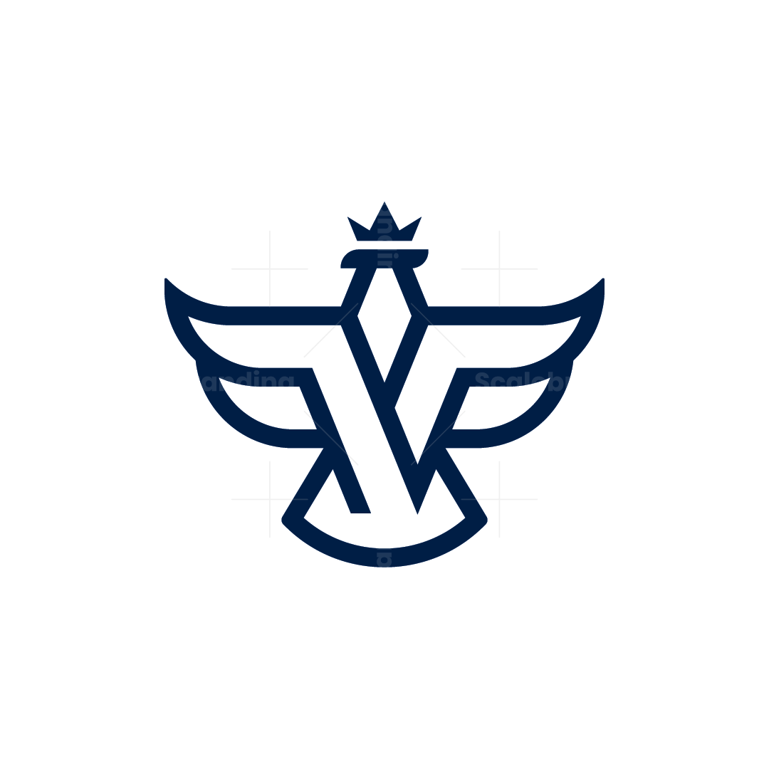 Letter V Victory Eagle Logo | Scalebranding