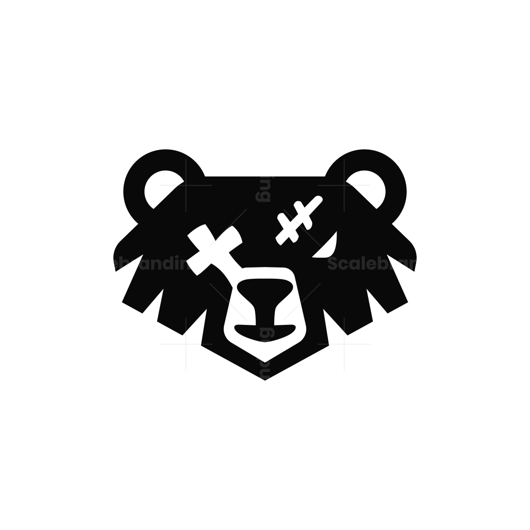 Cool Stylish Bold Bear Logo | Scalebranding