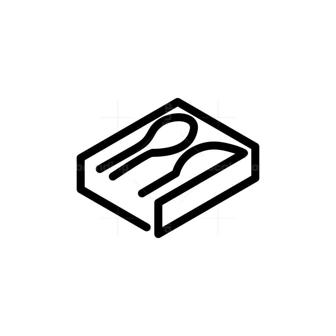 Monoline Food Book Design logo | Scalebranding