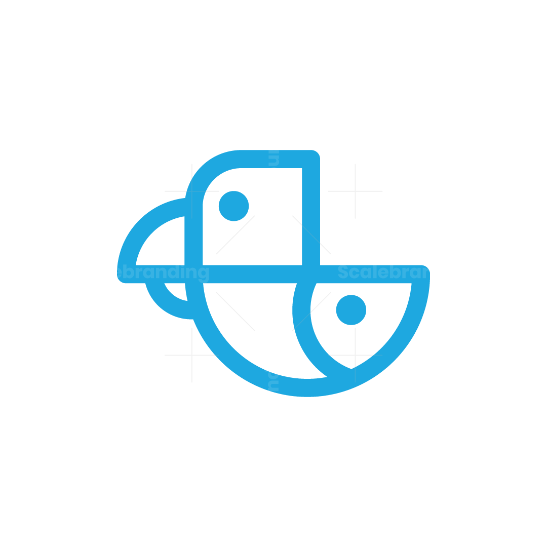 Little bird and fish logo | Scalebranding