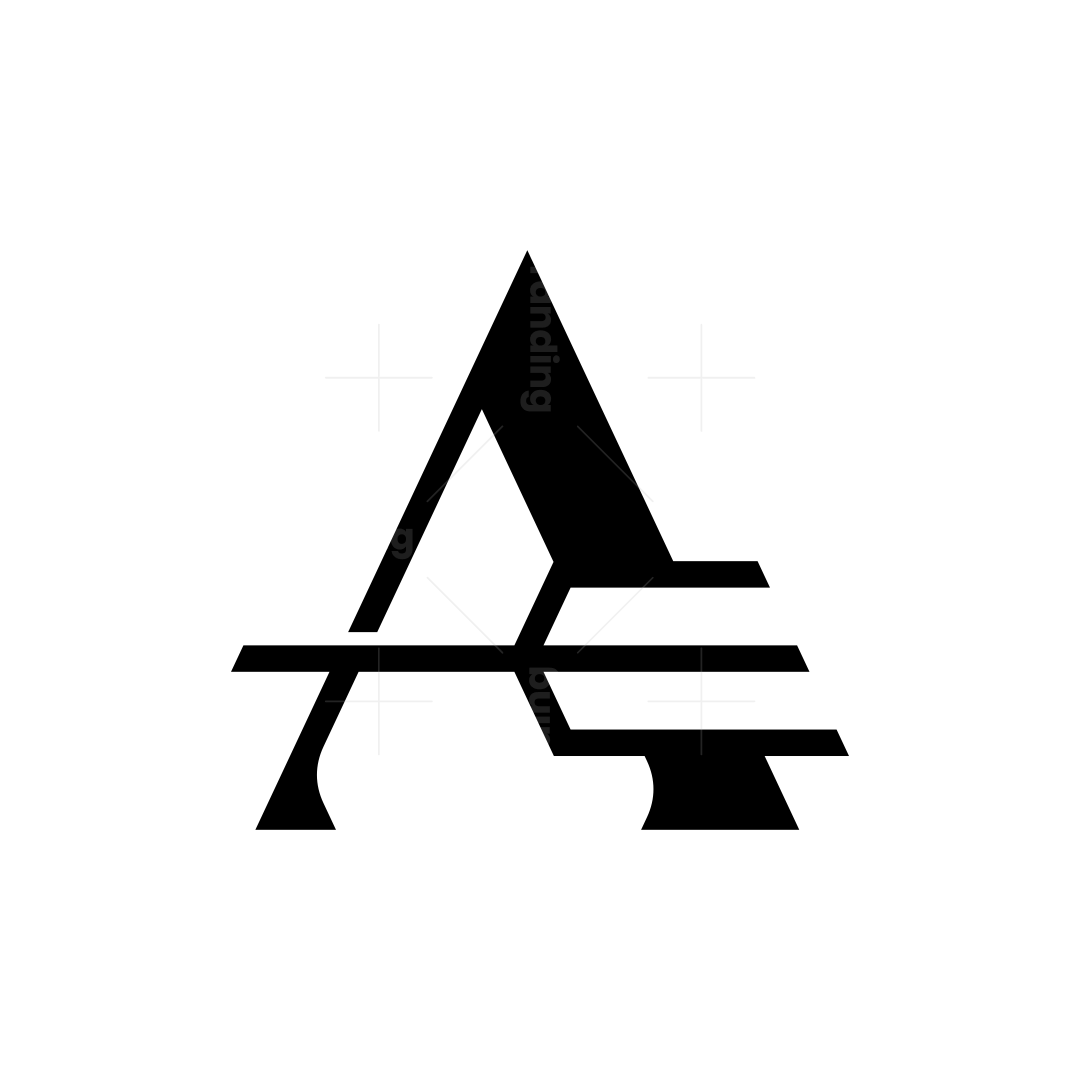 Iconic Letter A Trident Logo | Scalebranding