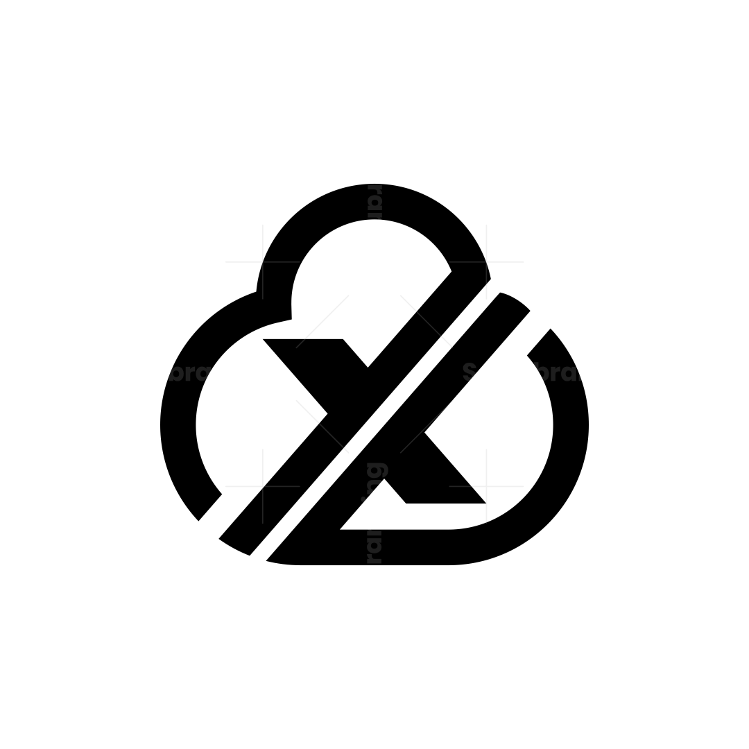 Letter X Cloud Modern logo | Scalebranding