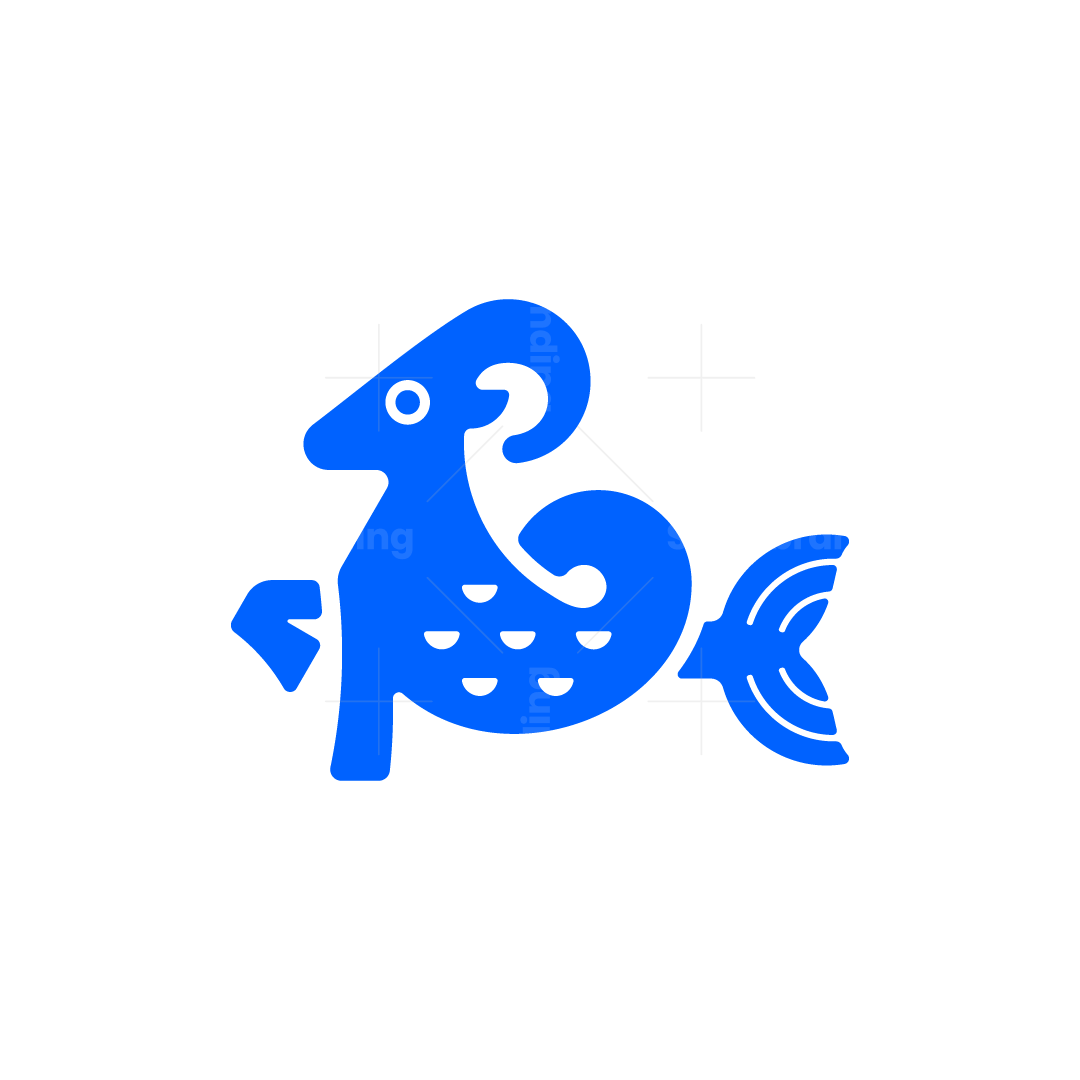 Sea Goat Mythical Logo Design | Scalebranding