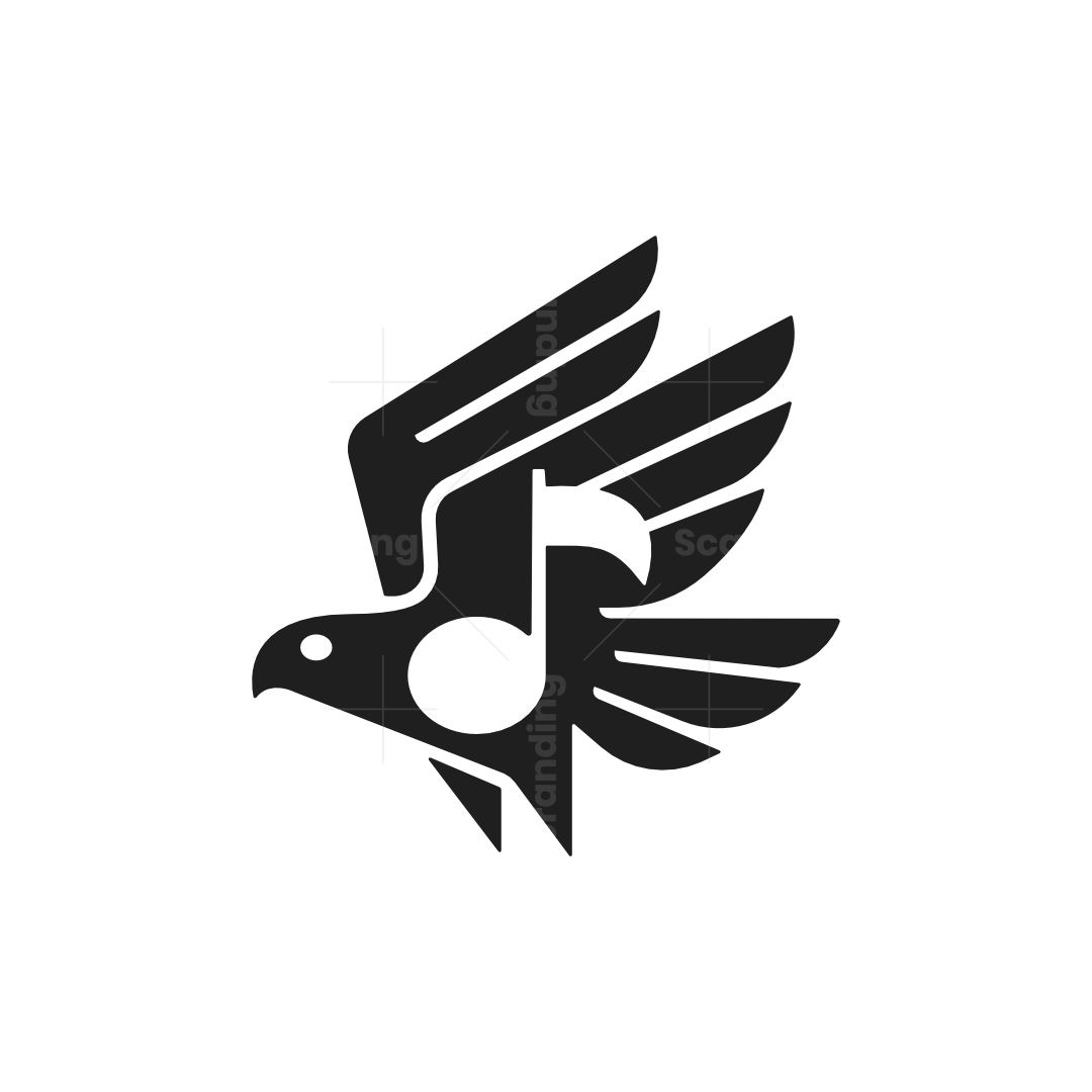 Eagle music note logo | Scalebranding