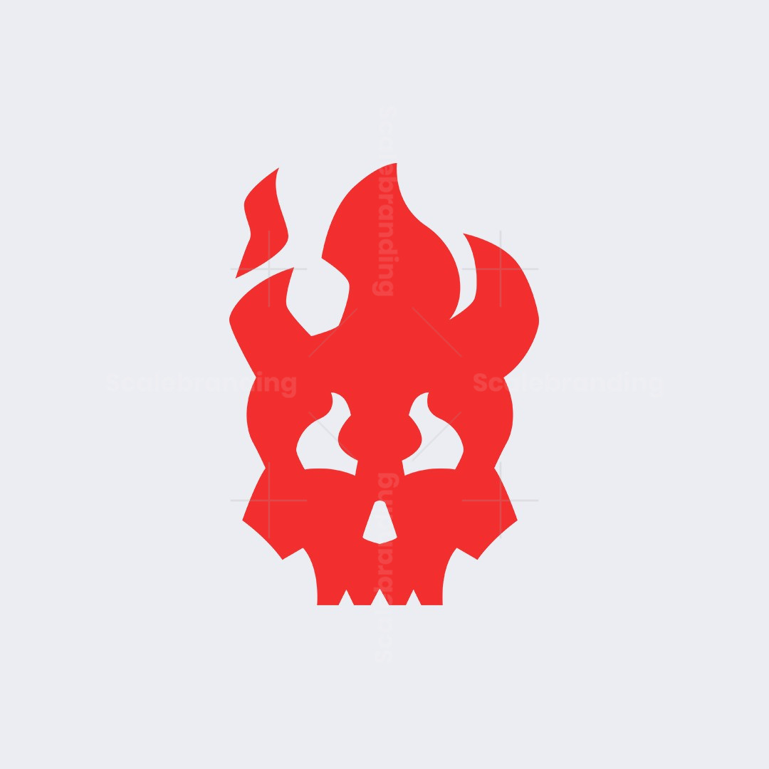 Fire Skull Logomark | Scalebranding