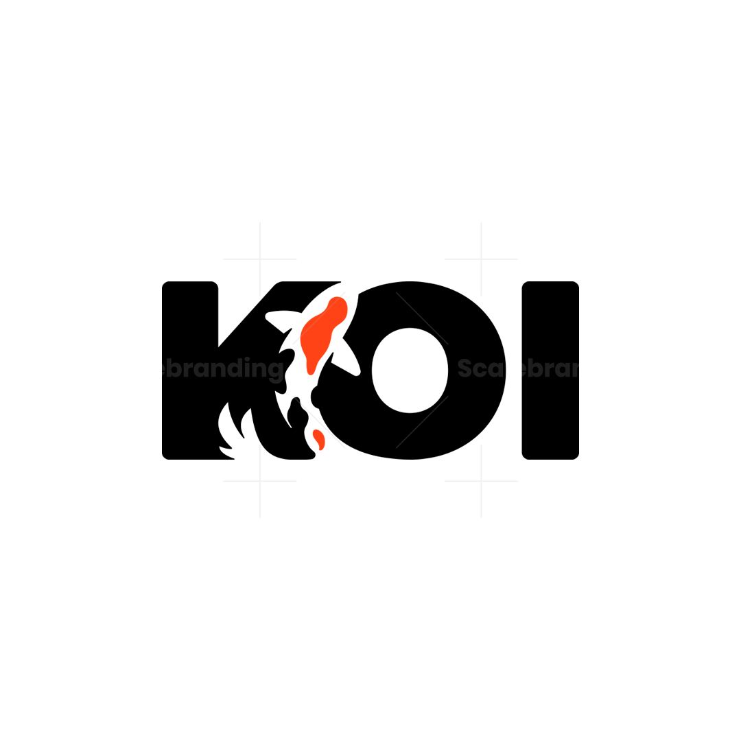 Koi Fish Word Mark Logo | Scalebranding