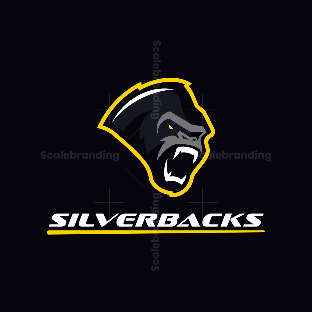 Aggressive Sport Silverback Gorilla Logo | Scalebranding