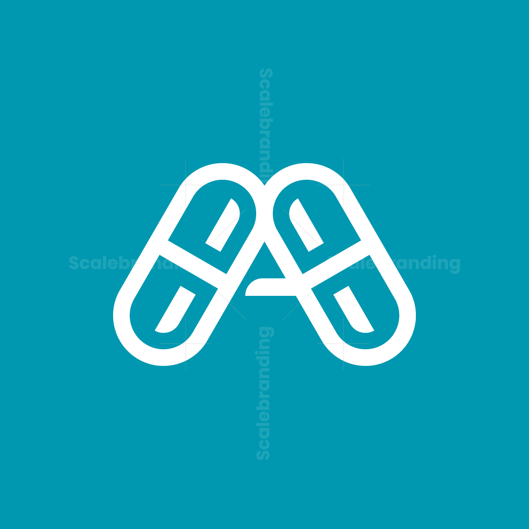 Letter A Capsule Pharmacy Logo | Scalebranding
