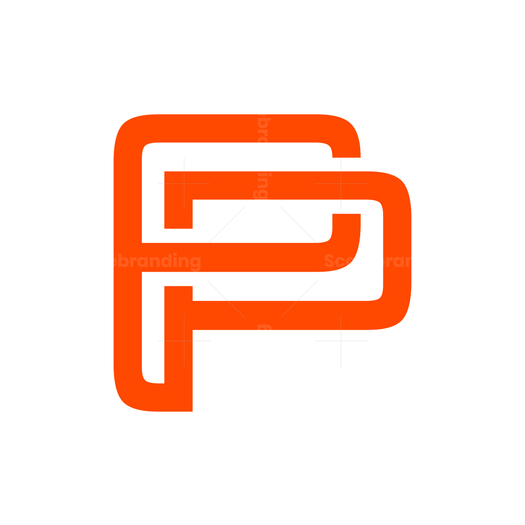 PP interwoven letters geometrical lettermark logo | Scalebranding
