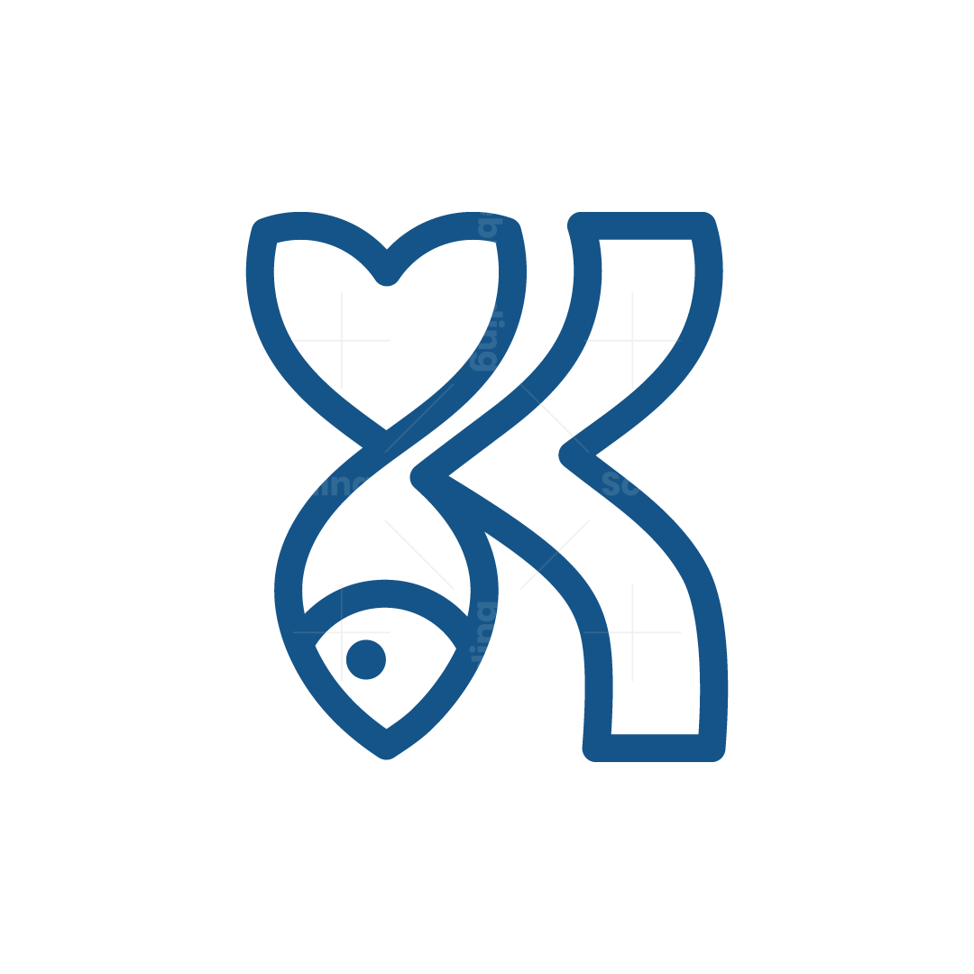 Letter K and Fish Logo | Scalebranding