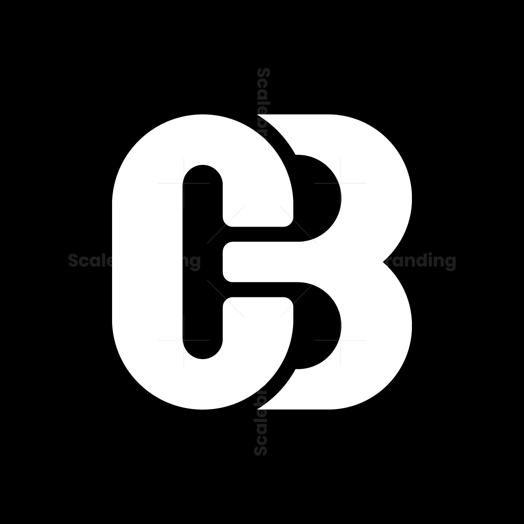 Initials BC or CB Monogram Logo | Scalebranding