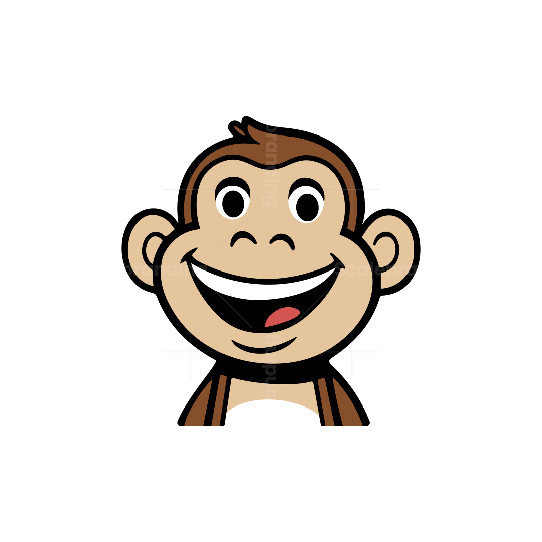 Playful Happy Monkey Logo Design | Scalebranding