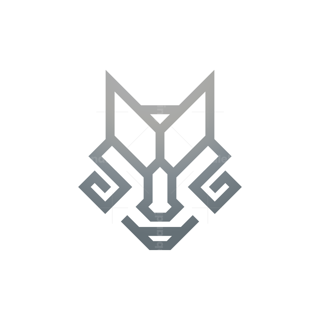 Cool Modern Wolf Logo Minimalist Wolf Head LogoImage of Wolf Logo ...