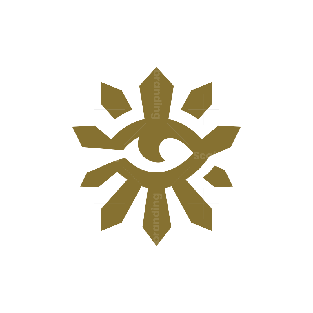 Modern All seeing Eye Sun Logo | Scalebranding