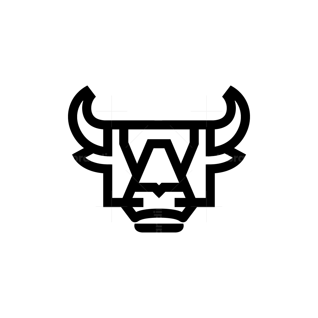 Square Black Bull Head Logo Cool Bull Logo Vector Google Bull Logo ...