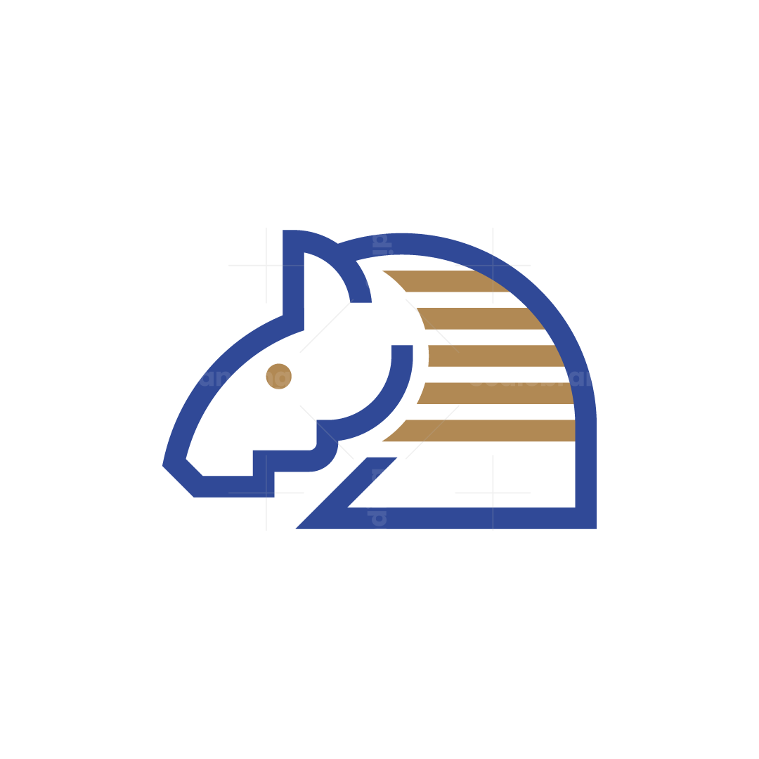 Horse with Golden Mane Logo | Scalebranding