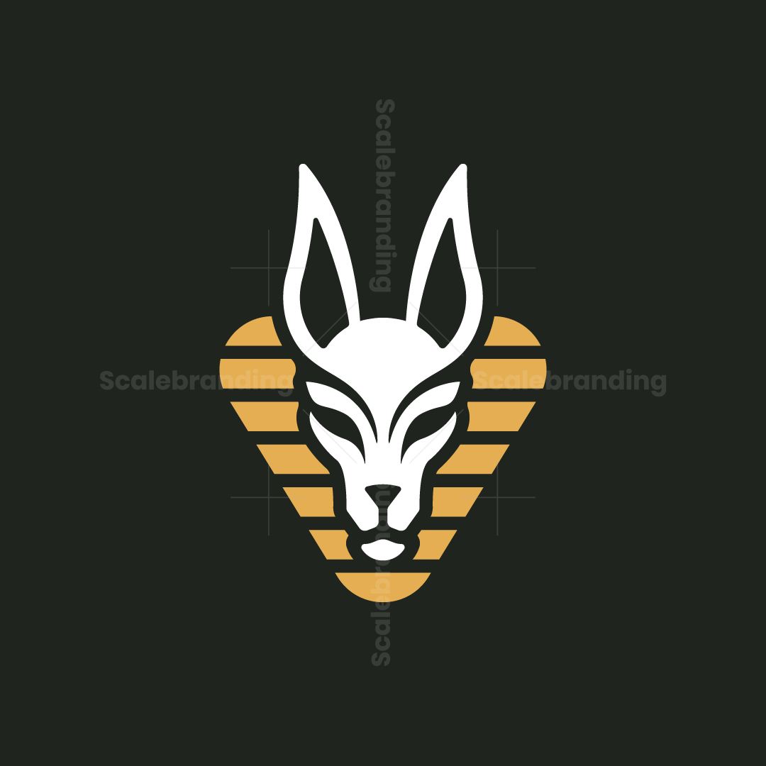 triangle shape face anubis logo | Scalebranding