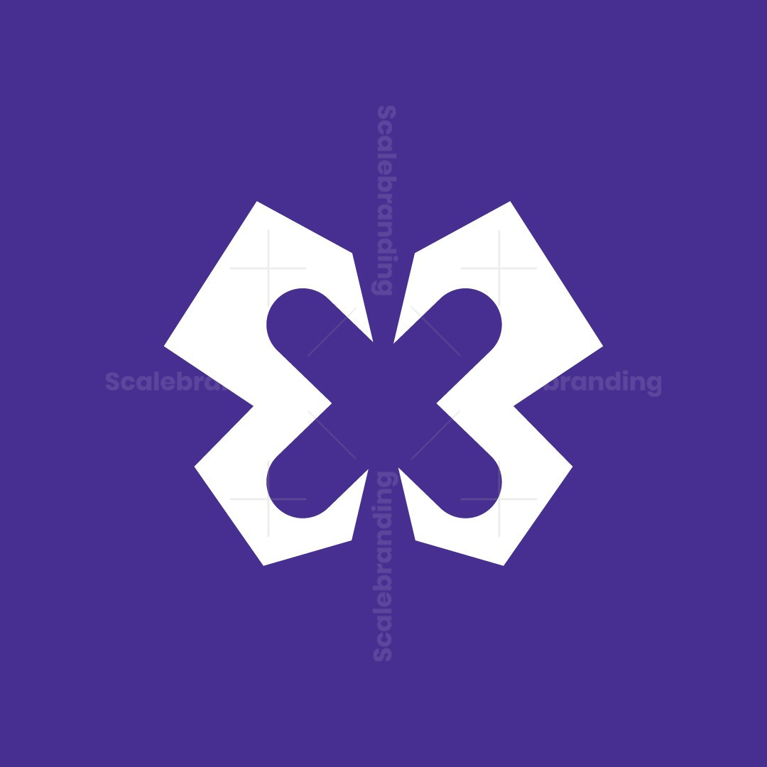 Letter X Butterfly Logo | Scalebranding