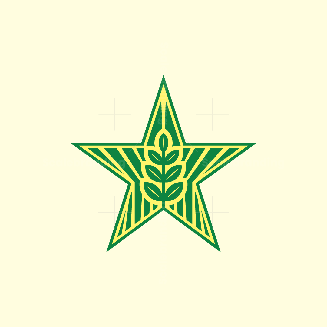 Star Green Food Crop logo | Scalebranding