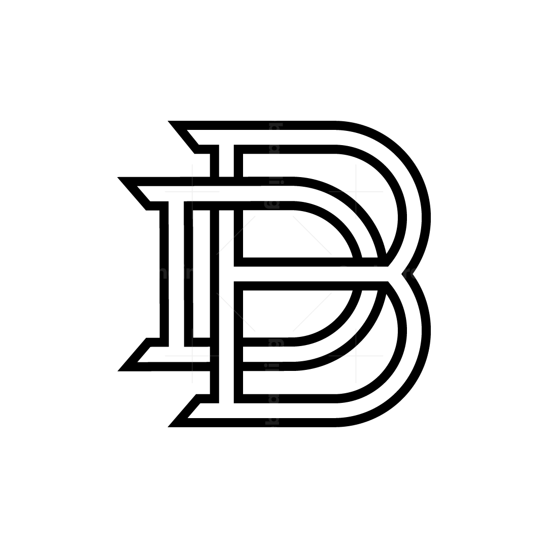 DB Initials Monogram Logo Design | Scalebranding