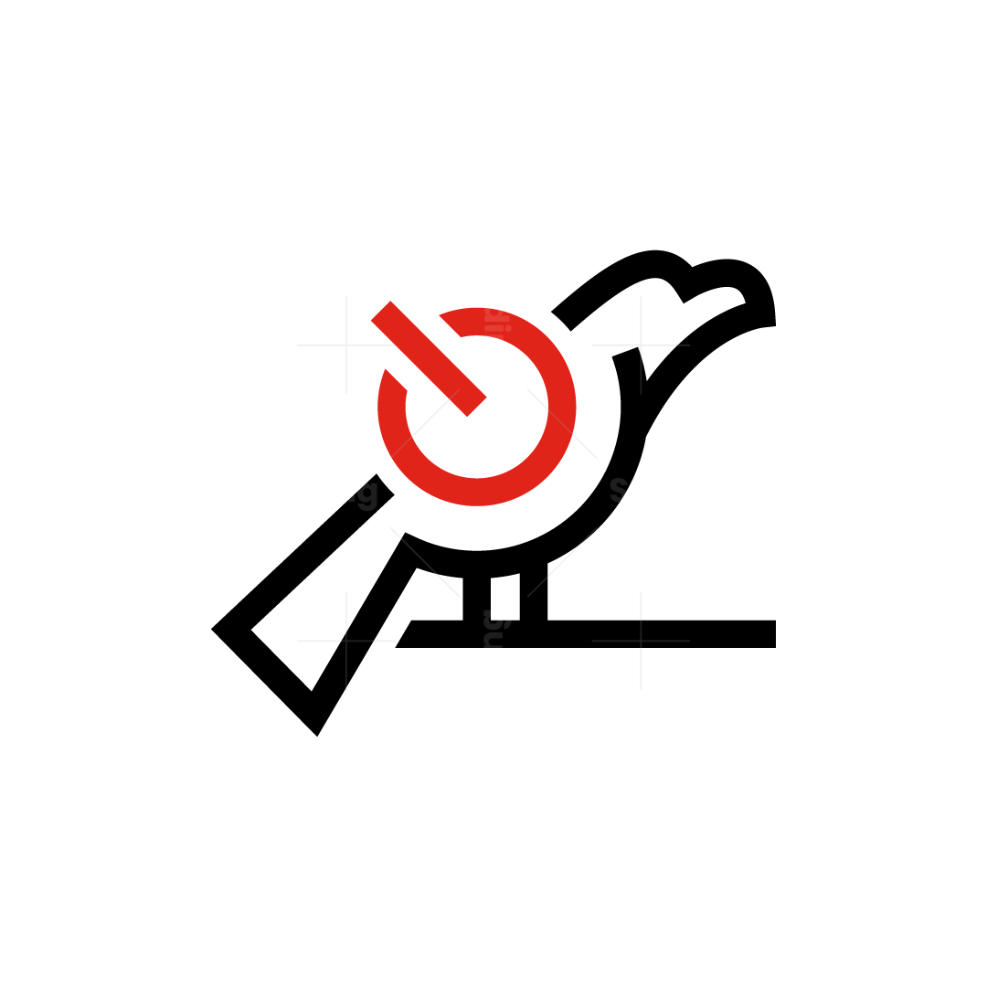 Minimal Falcon Power Symbol Logo | Scalebranding