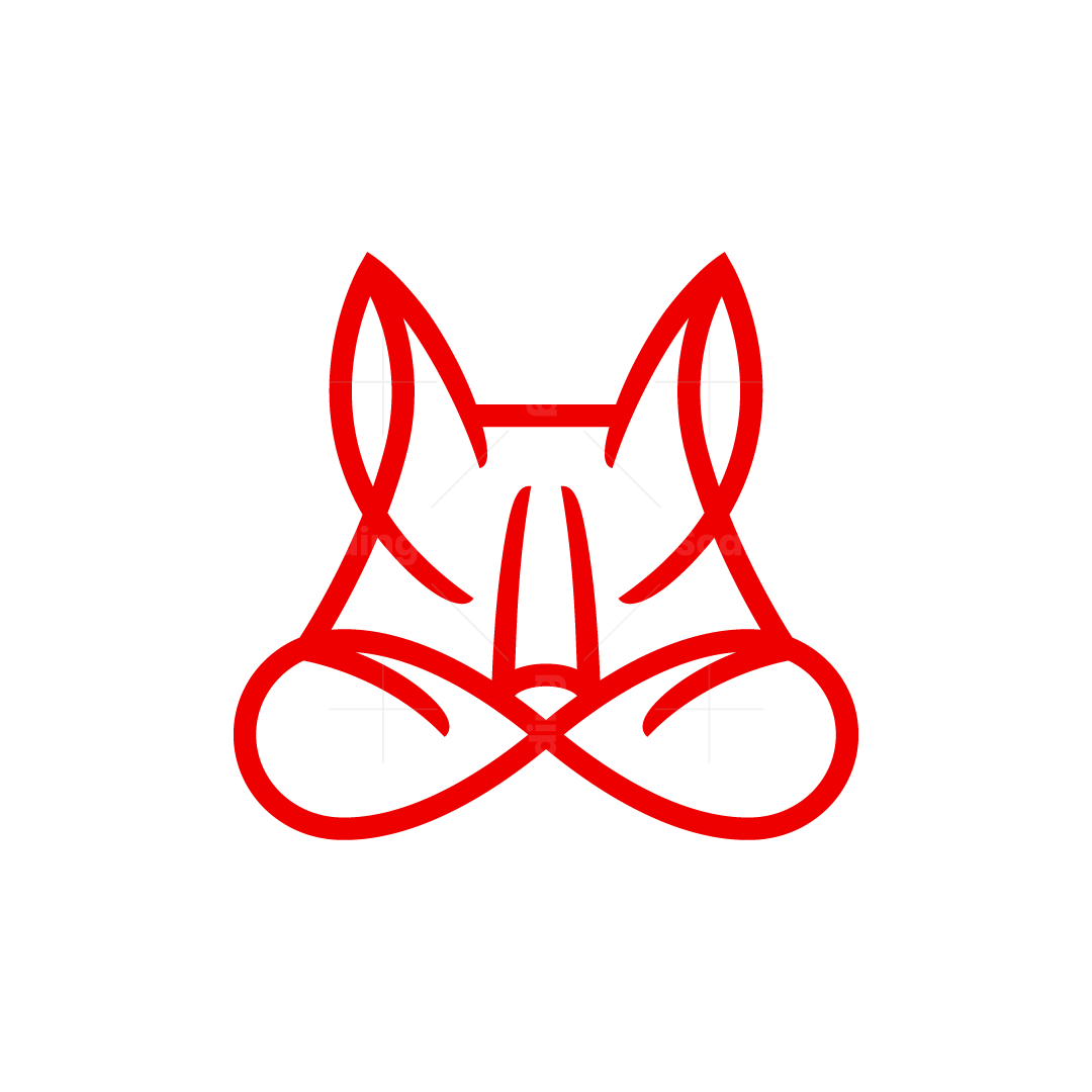 Black Fox Head Logo Infinity Fox Logo | Scalebranding