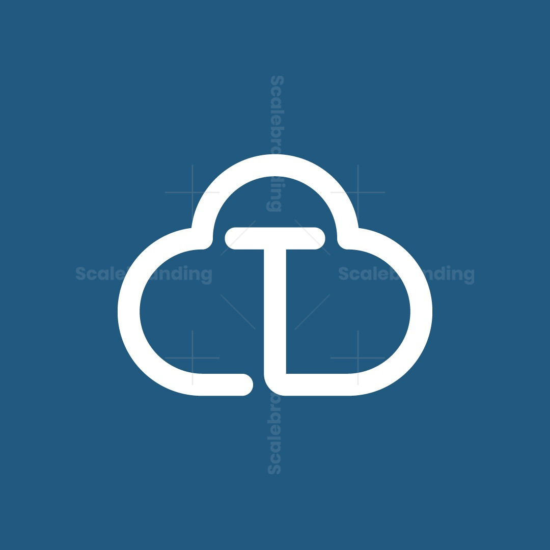 Letter T Cloud Logo | Scalebranding