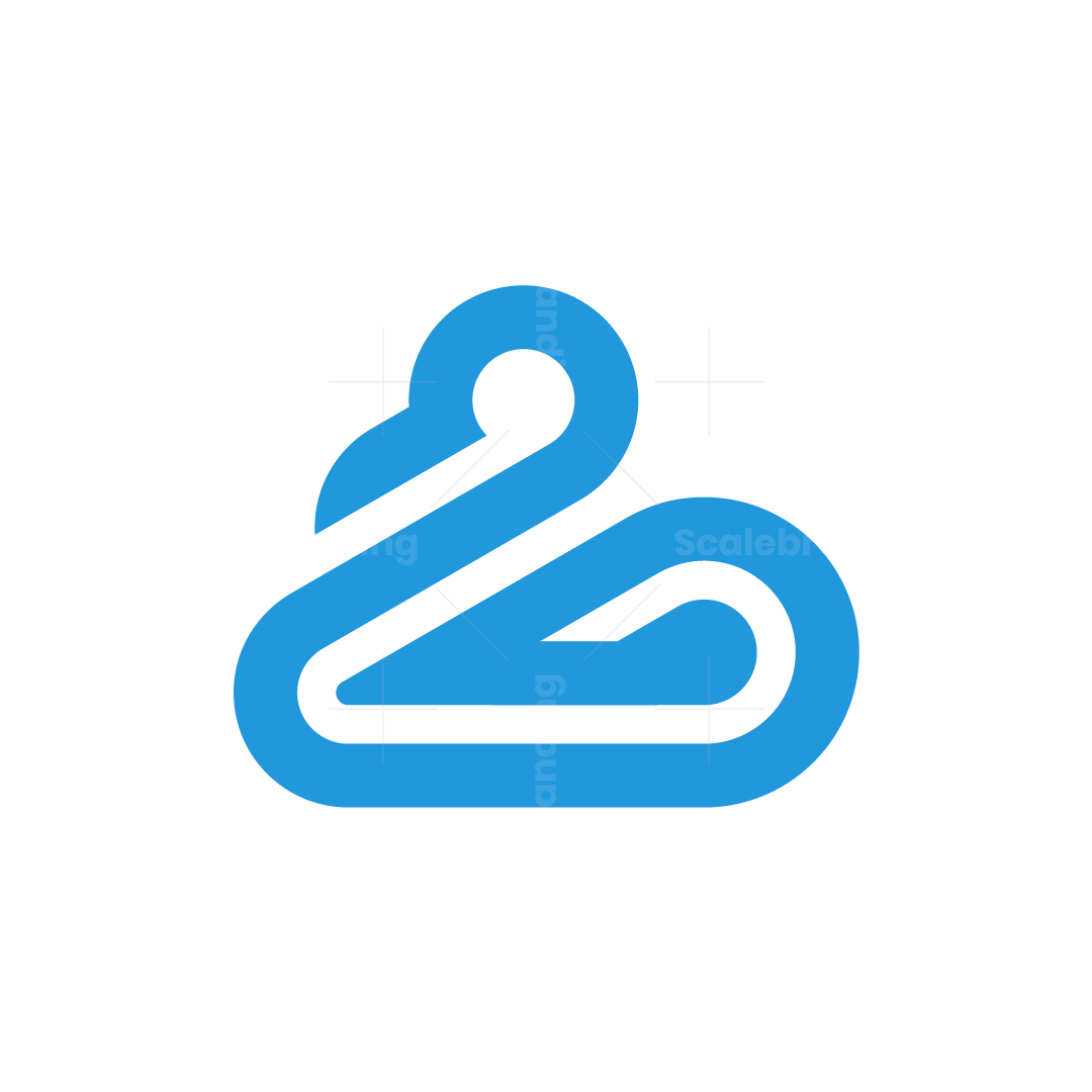 Minimalist Blue Swan Cloud Logo | Scalebranding