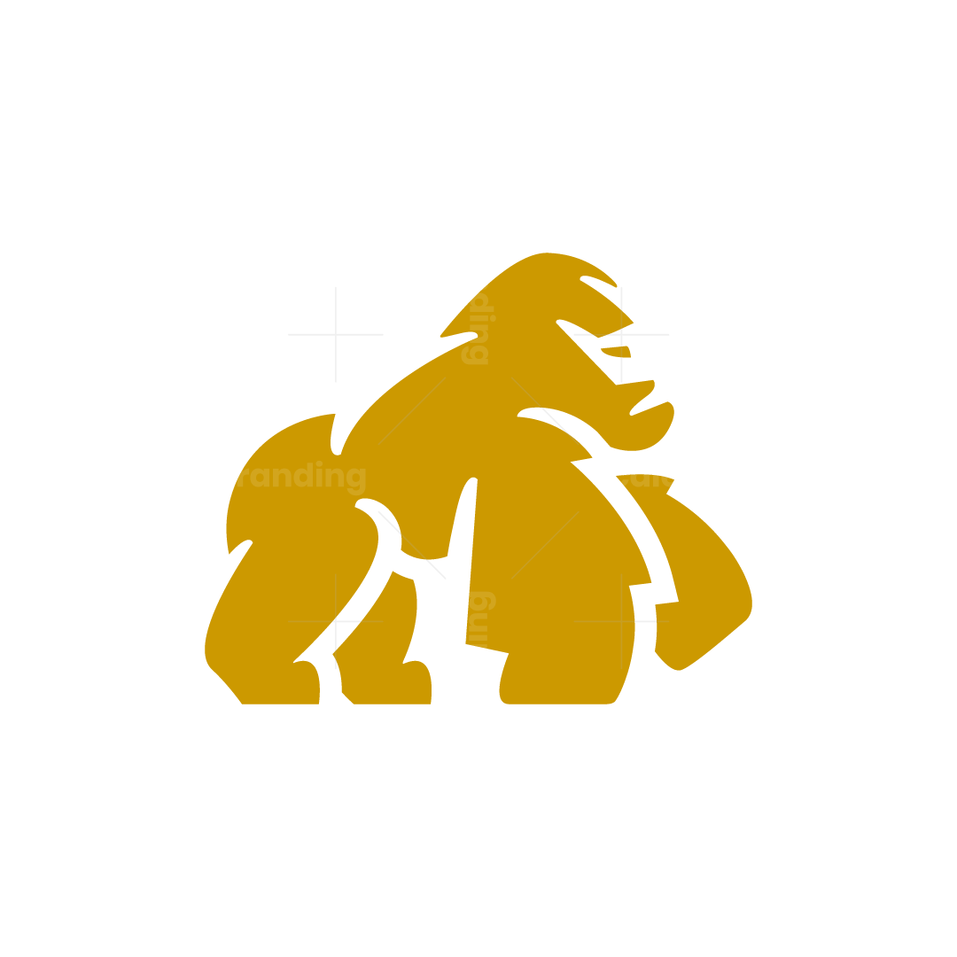 Big Black Gorilla Logo Buff Silverback Gorilla Logo | Scalebranding